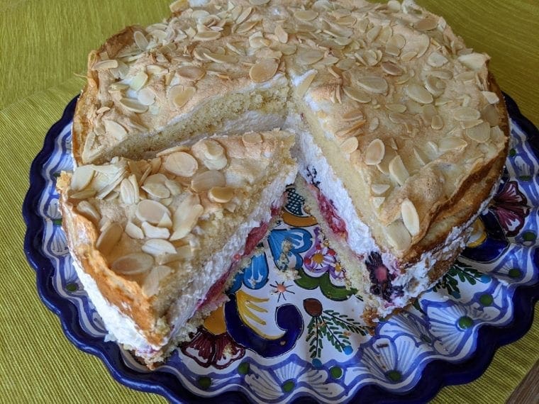 Easy Blitz Torte Recipe- Fast Cake with Cream and Fruit