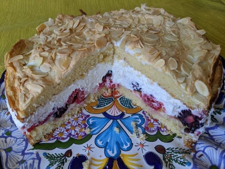 Easy Blitz Torte Recipe- Fast Cake with Cream and Fruit