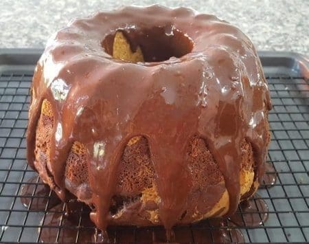 Easy German Marble Cake Recipe- Marmorkuchen Recipe