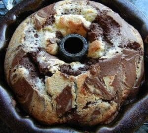 Easy German Marble Cake Recipe- Marmorkuchen Recipe