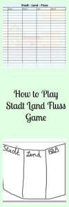 How to Play the Stadt Land Fluss Game- A word Game for Everyone!