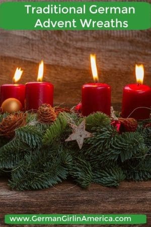 Traditional German Advent Wreath - Count Sundays before Christmas