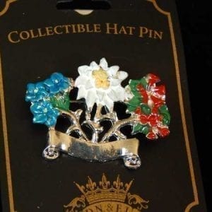 Colorful Alpine Flowers Hat Pin | A German Girl in America