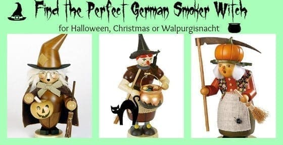 German Smoker Witch for Halloween, Christmas or Walpurgisnacht!
