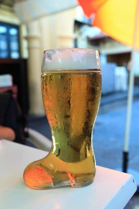 The German Beer Boot- The History, Game, and How to Drink from It
