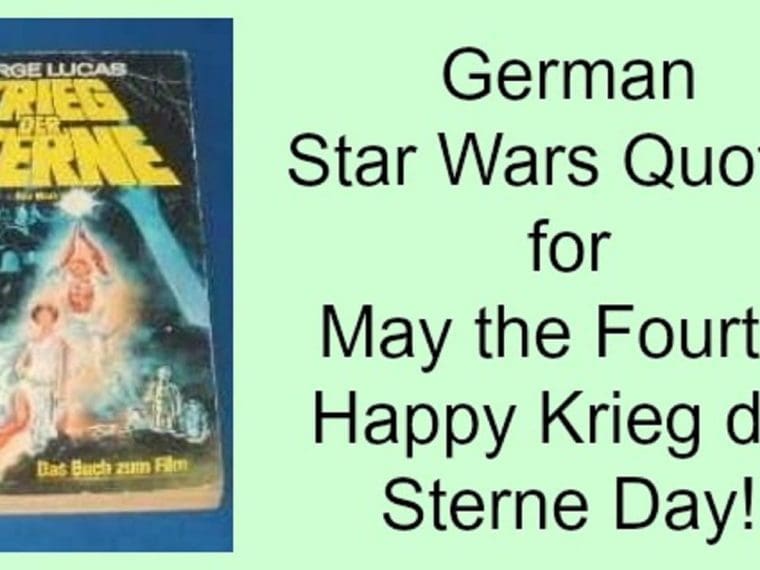 German Star Wars Quotes for May the Fourth! Happy Krieg der Sterne Day ...