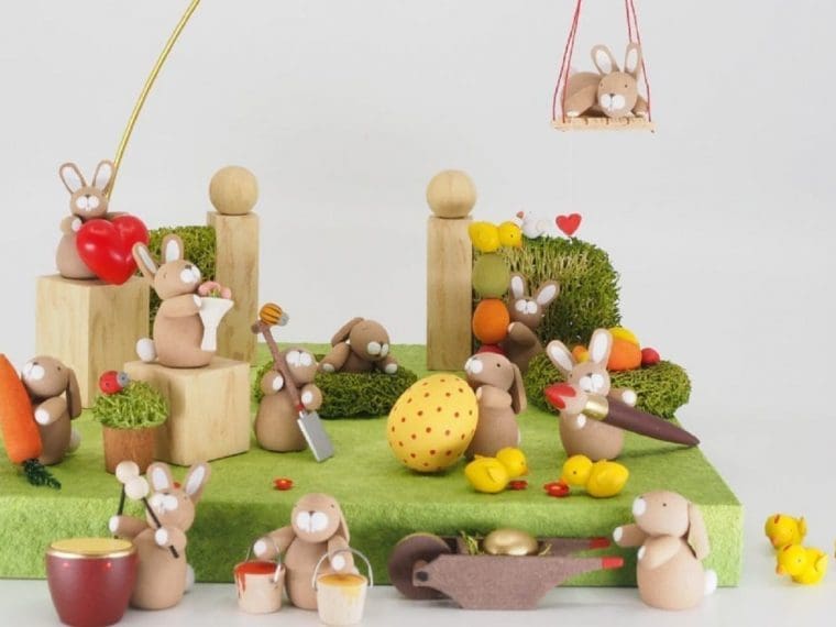 German Wooden Easter Decorations - The German Christmas Shop at Easter ...