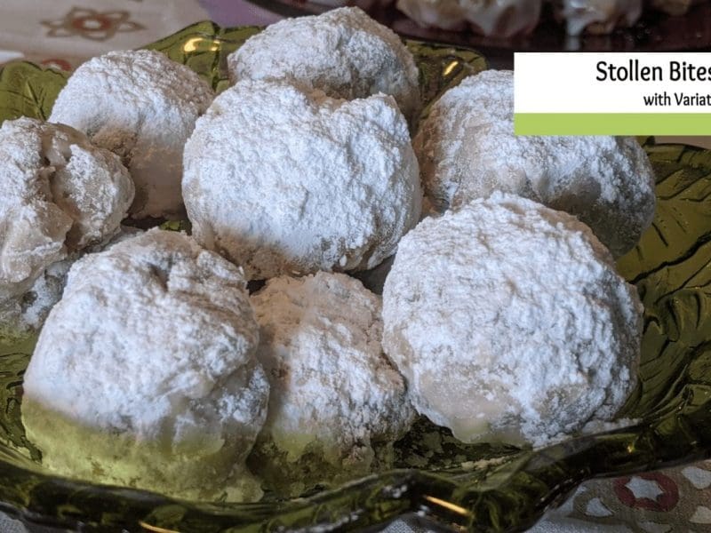 Stollen Bites Recipe- Perfect for the Christmas Cookie Plate!