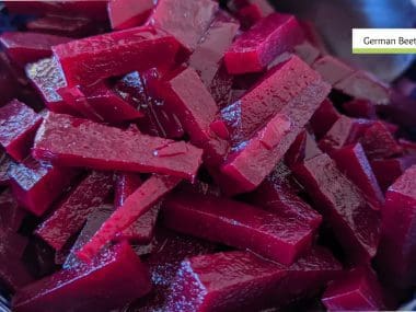 German Beet Salad - Rote Beete Salat for your Salatteller