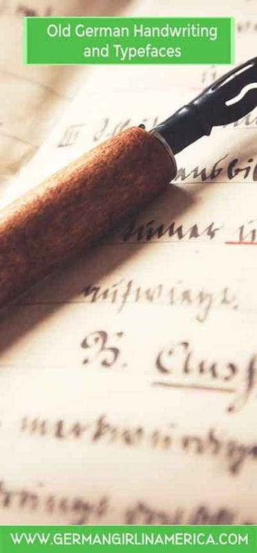 The History of Old German Cursive Alphabet and Typefaces