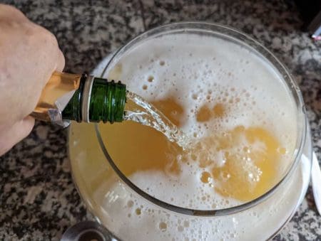 Easy Pineapple Punch Recipe -Ananas Bowle for Parties!