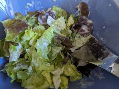 Oma's Simple Salad with Creamy German Salad Dressing