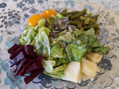 Oma's Simple Salad with Creamy German Salad Dressing