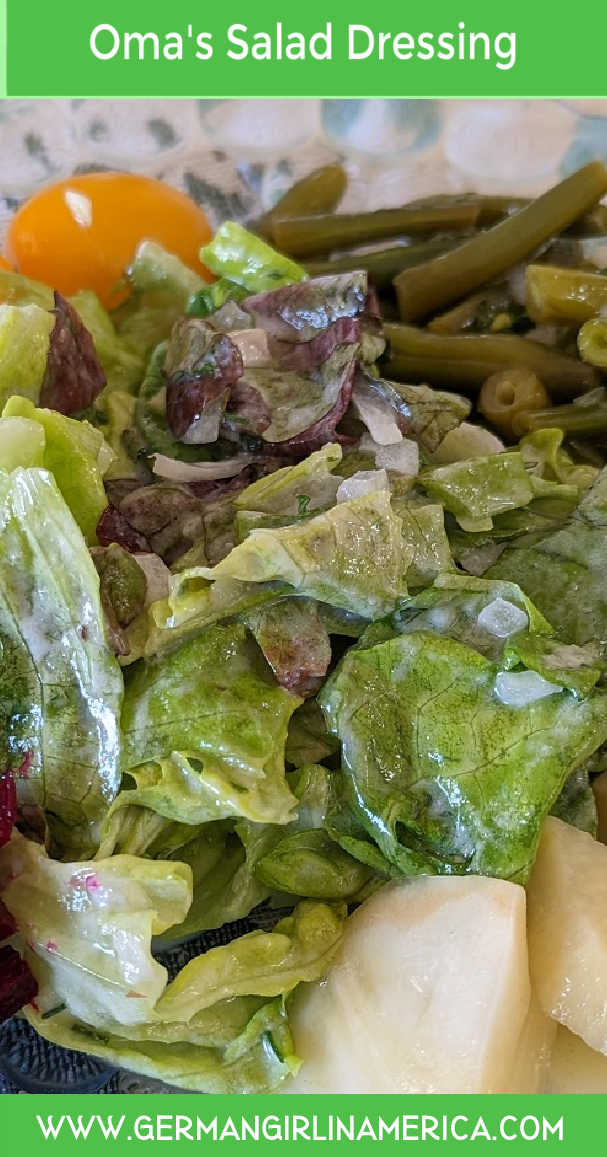 Oma's Simple Salad with Creamy German Salad Dressing