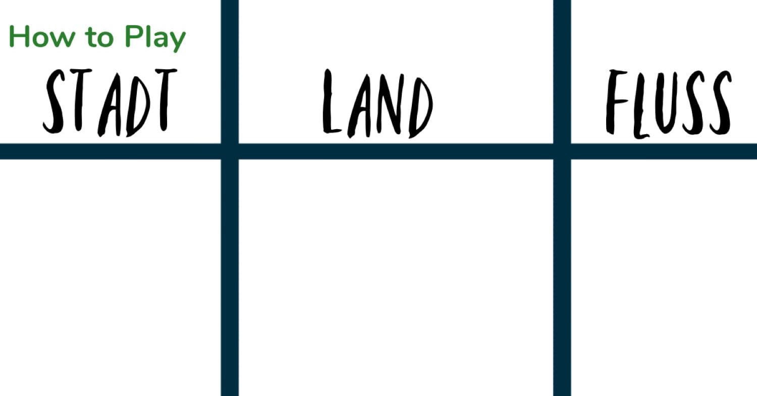How to Play the Stadt Land Fluss Game- A word Game for Everyone!
